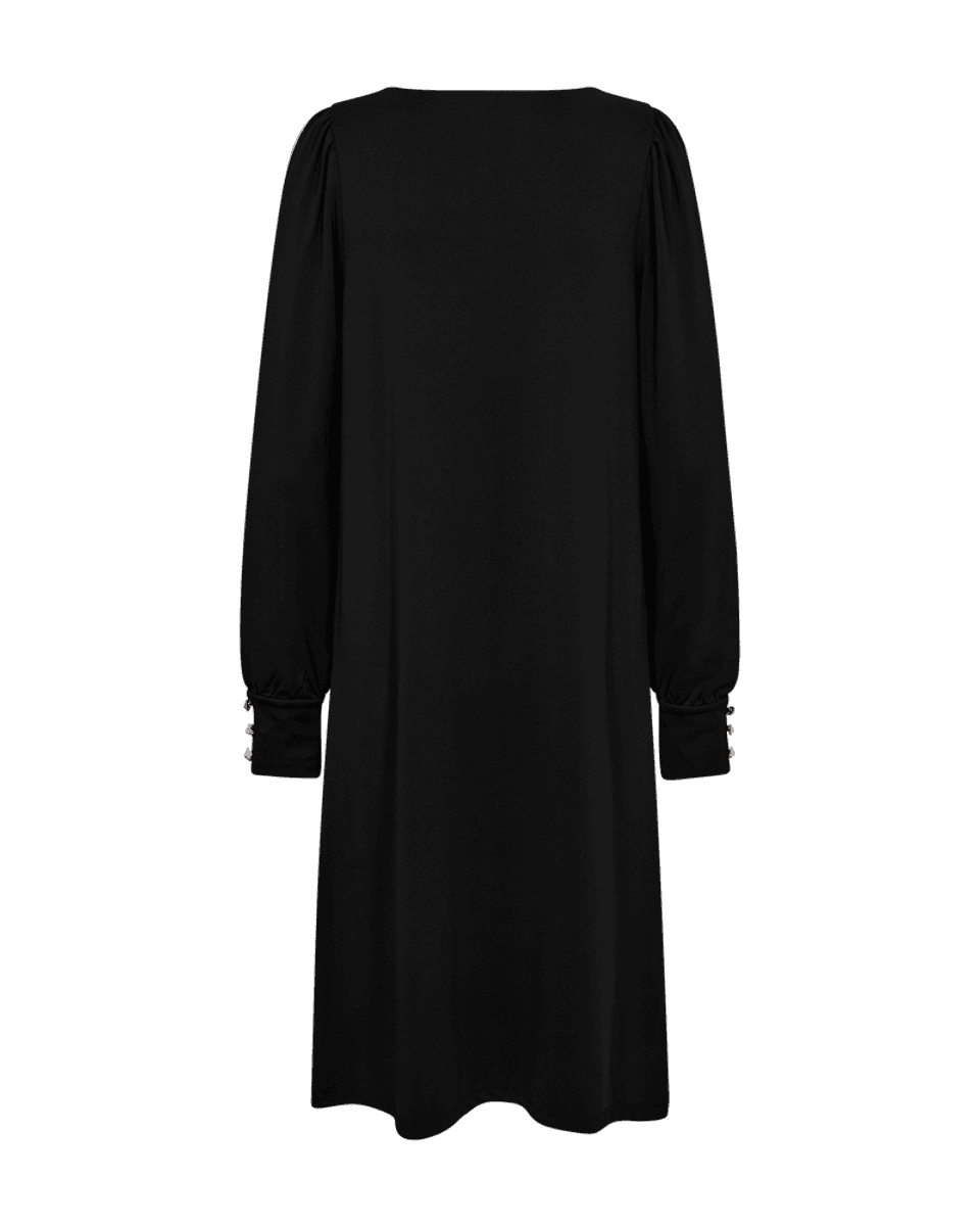 ELVA KJOLE M/KNAPPER - SORT - SOFIES VILLA