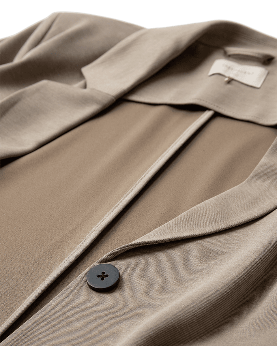 FREEQUENT - NANNI RETT KORT BLAZER - TAUPE MELERT - SOFIES VILLA